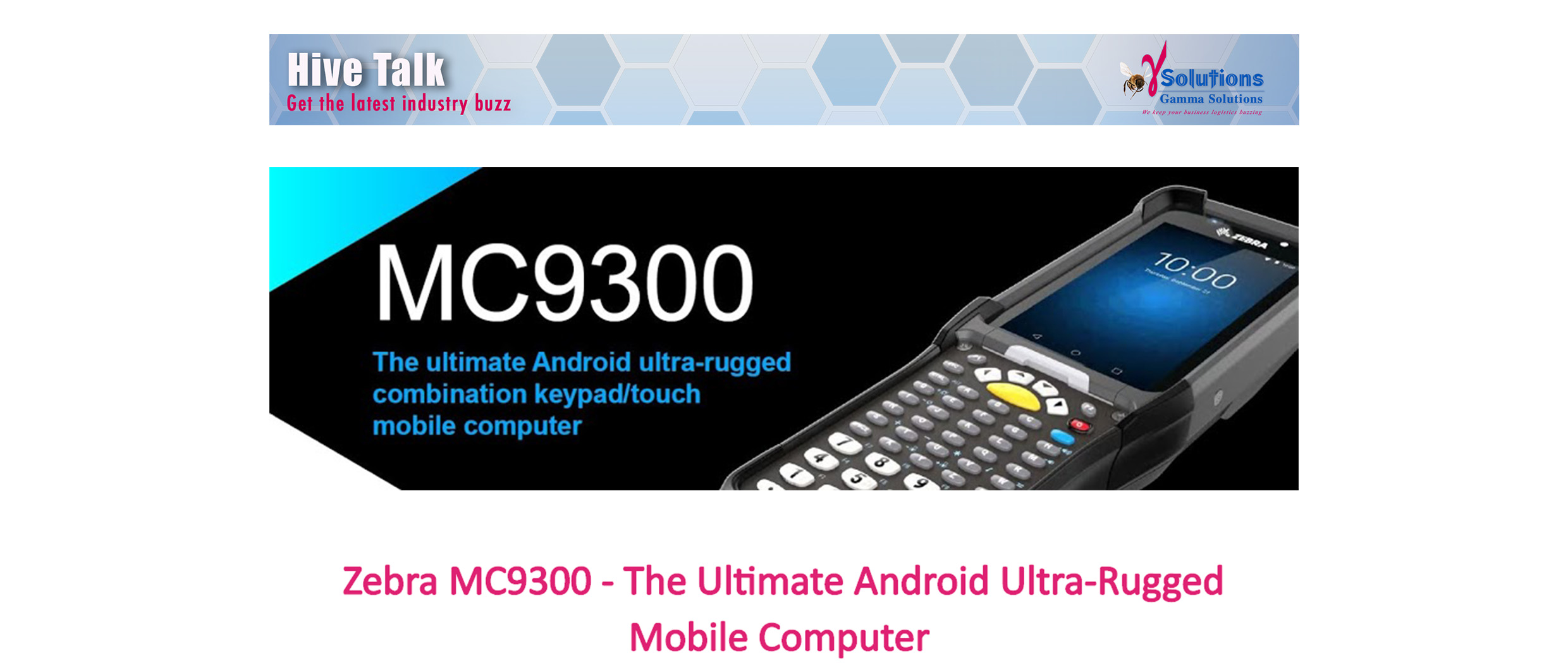 Zebra Mc9300 The Ultimate Android Ultra Rugged Mobile Computer